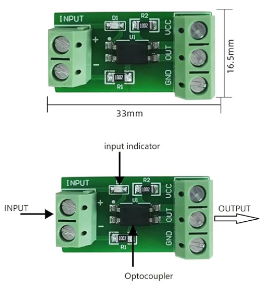 1-Channel PC817 Optocoupler Isolation Module Optoelectronic Isolator ...