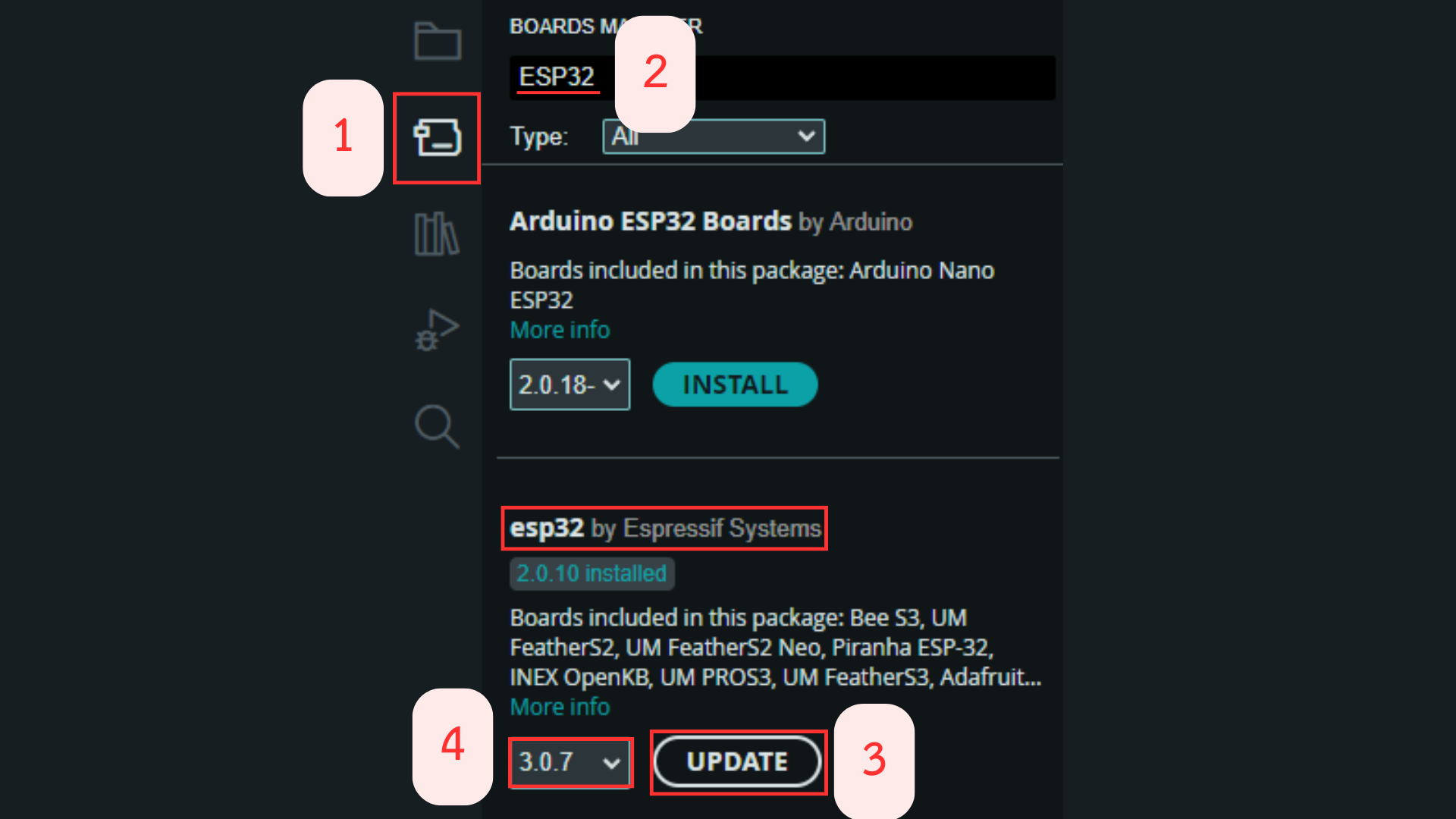 บทที่ 1 ติดตั้งโปรแกรม Arduino และ libraries ESP32 - PrinceBot